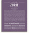 Zurie Personalized Name Meaning Art Prints – Name Stories