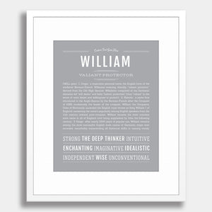 William | Name Art Print